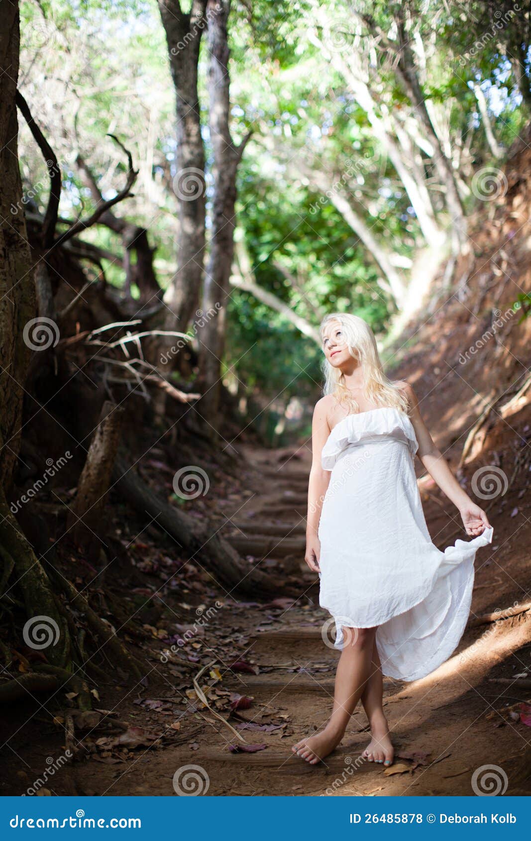Barefoot Beauty stock photo. Image of copy, adult, happy - 26485878