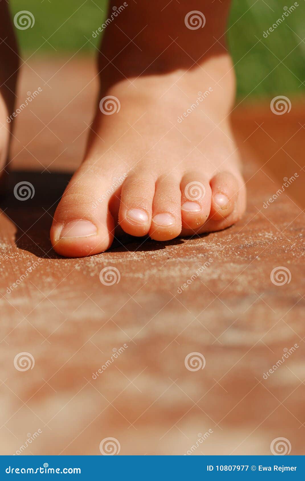Barefoot child stock image. Image of young, little, cute - 10807977
