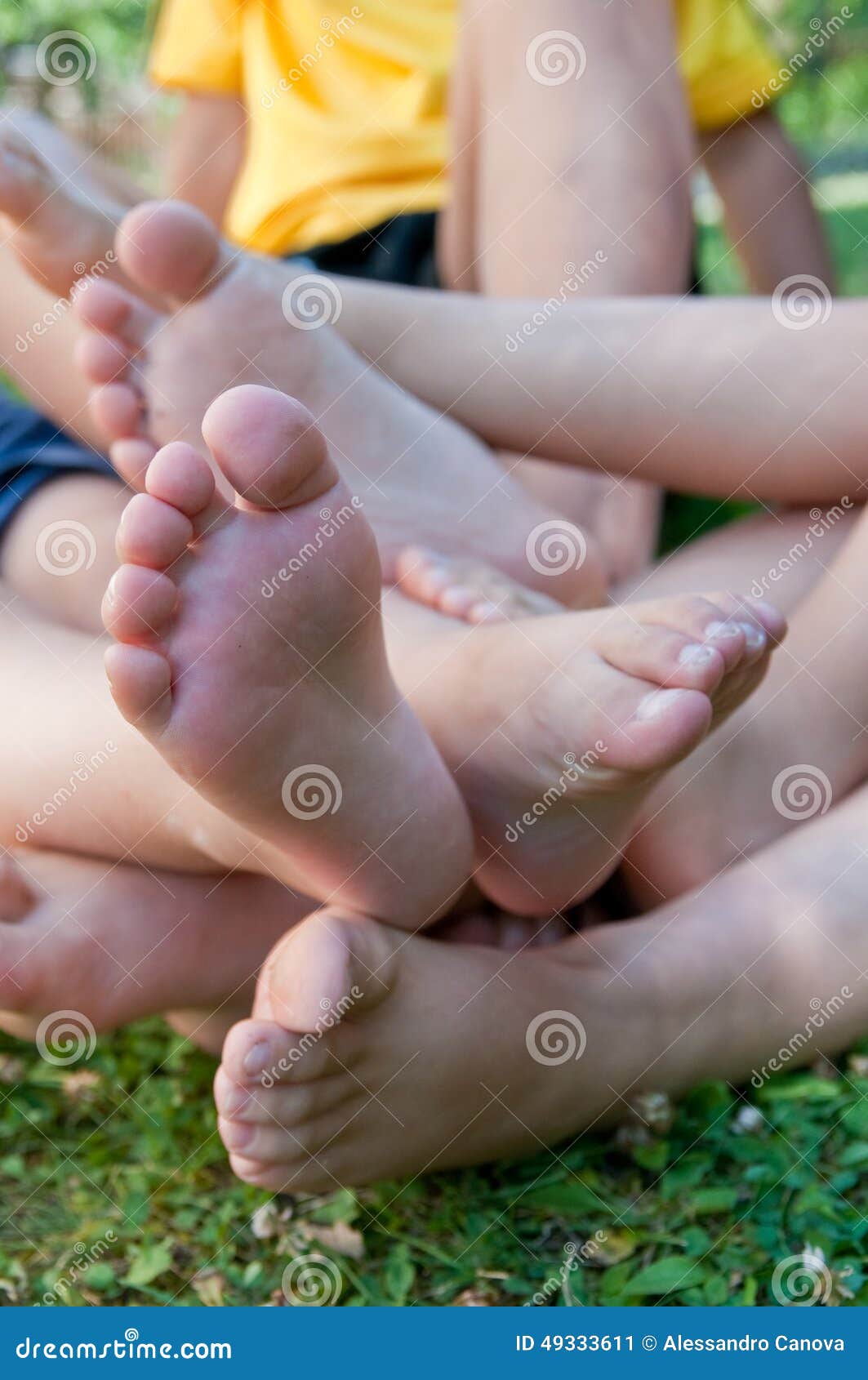 Barefoot children stock image. Image of podiatry, people - 49333611