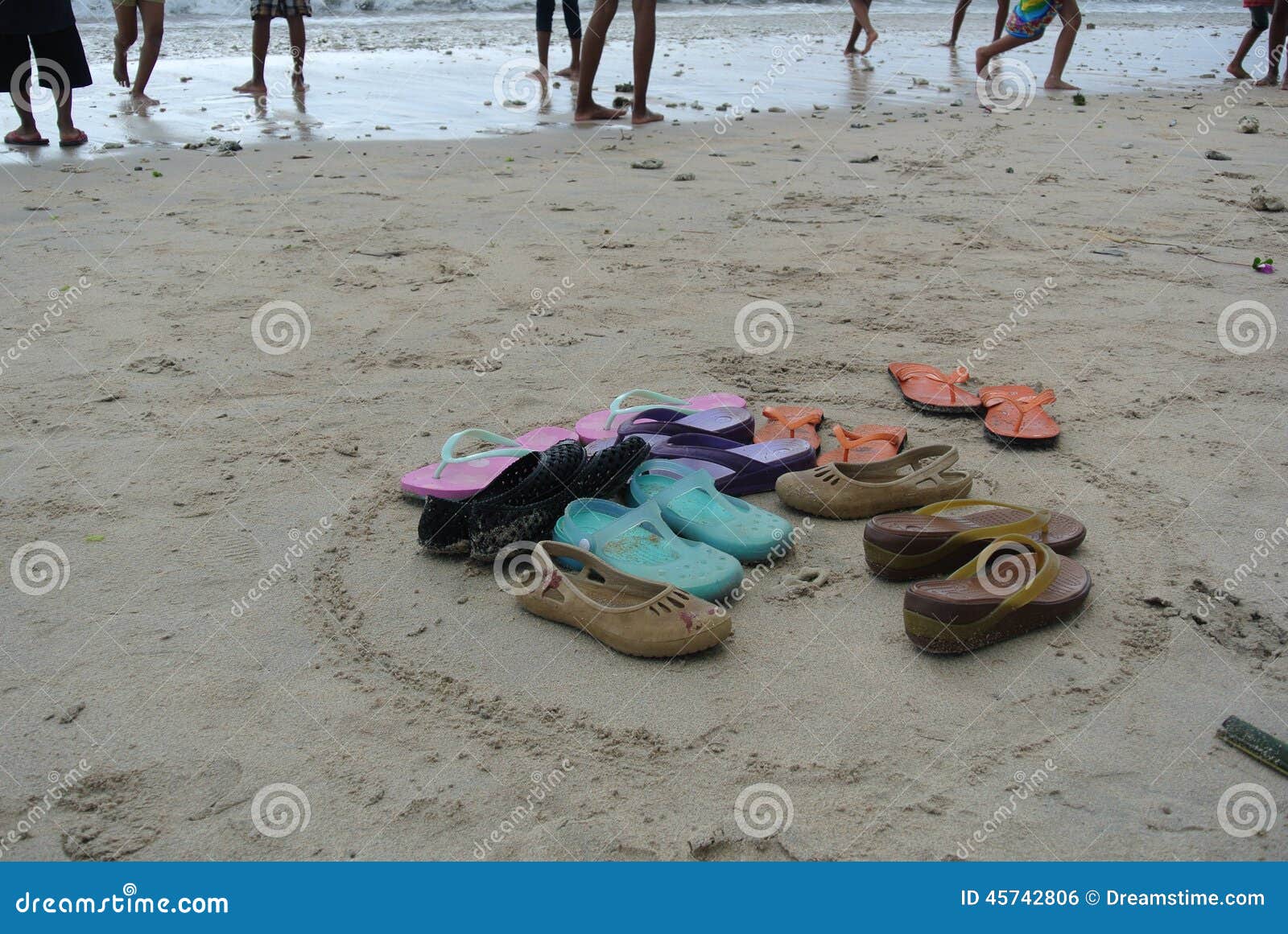 Barefoot stock photo. Image of plastic, indonesia, ocean - 45742806