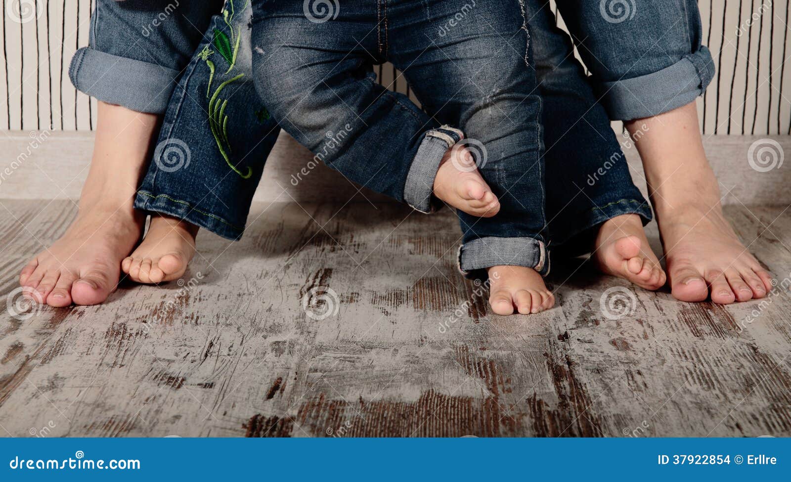 Barefoot Family Stock Images - Image: 37922854