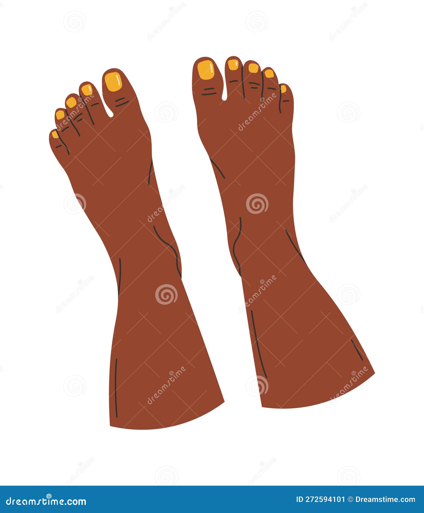 Barefoot Legs Design Element Stock Vector - Illustration of footwear ...