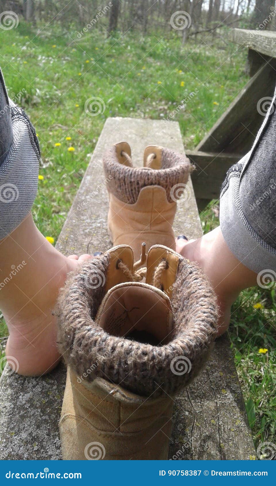 Barefoot life stock image. Image of barefoot, comfort - 90758387