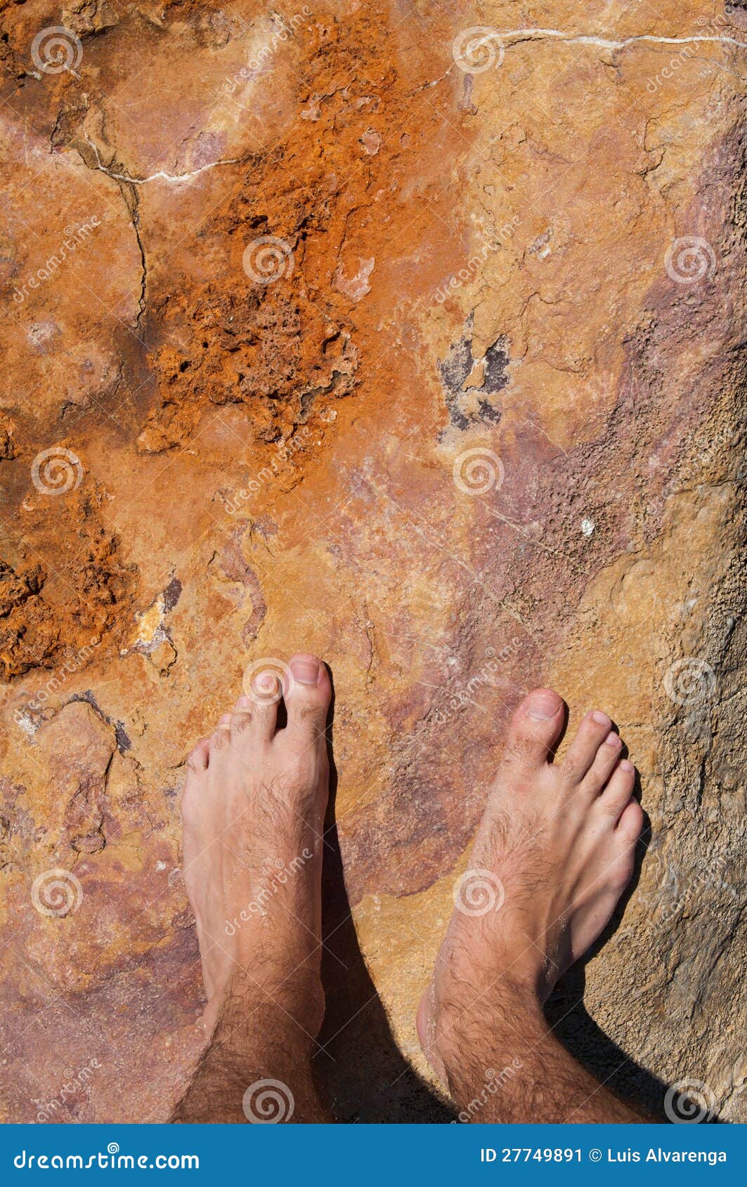 Barefoot on rock stock image. Image of people, male, barefoot - 27749891