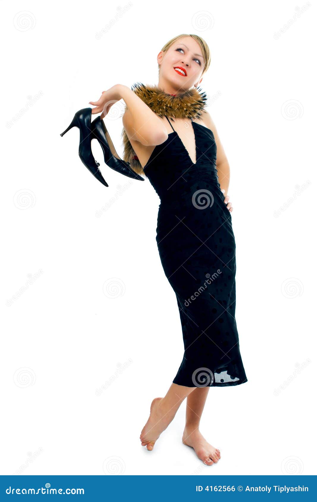Barefoot woman stock photo. Image of attractive, beautiful - 4162566