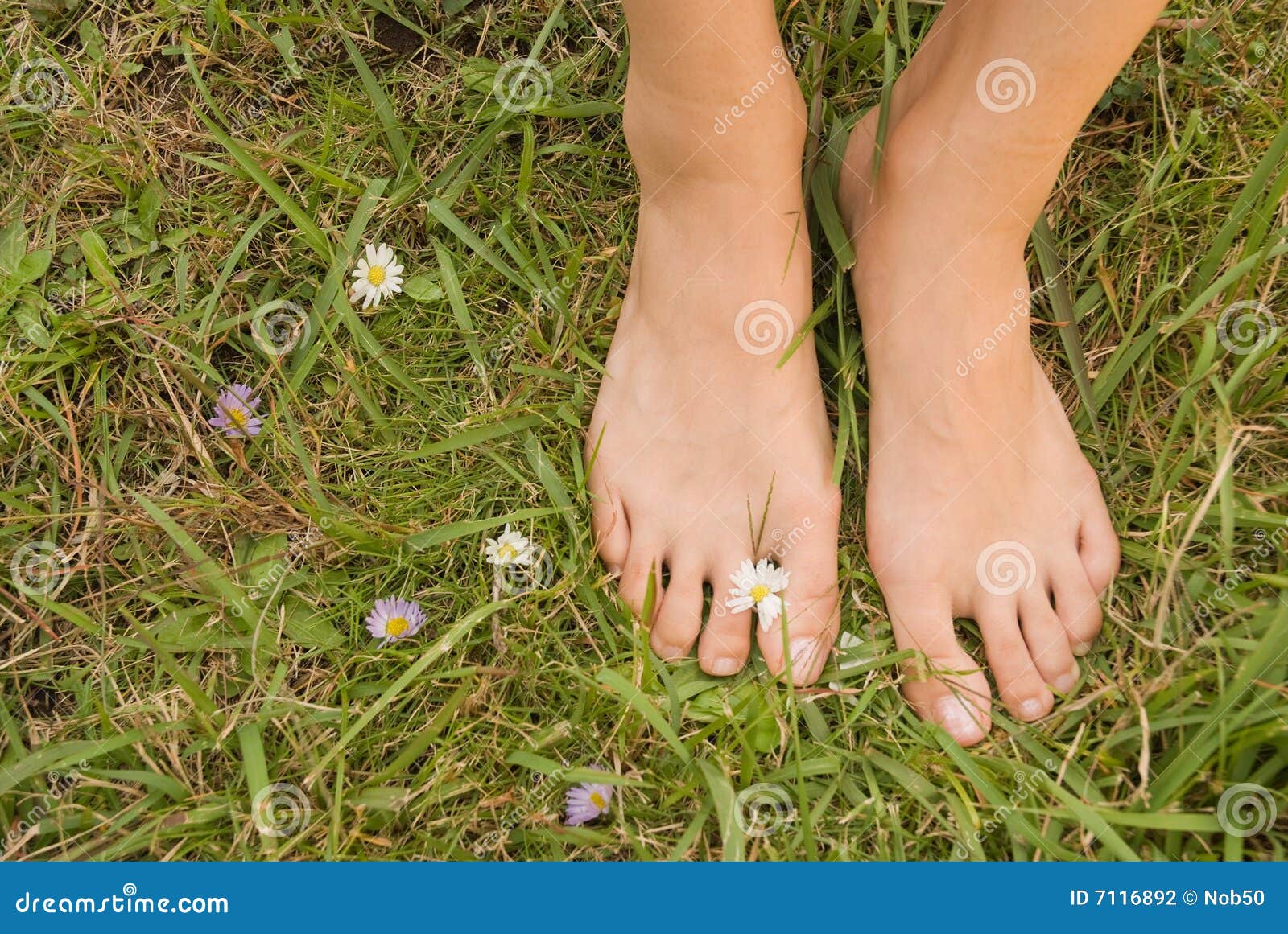 Barefoot of young woman stock photo. Image of outdoors - 7116892
