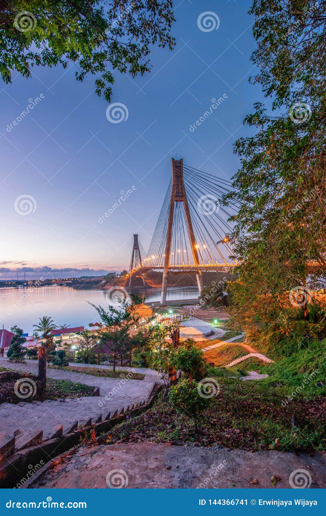 Barelang Batam Bridge Wonderful Indonesia Stock Image - Image of riau ...