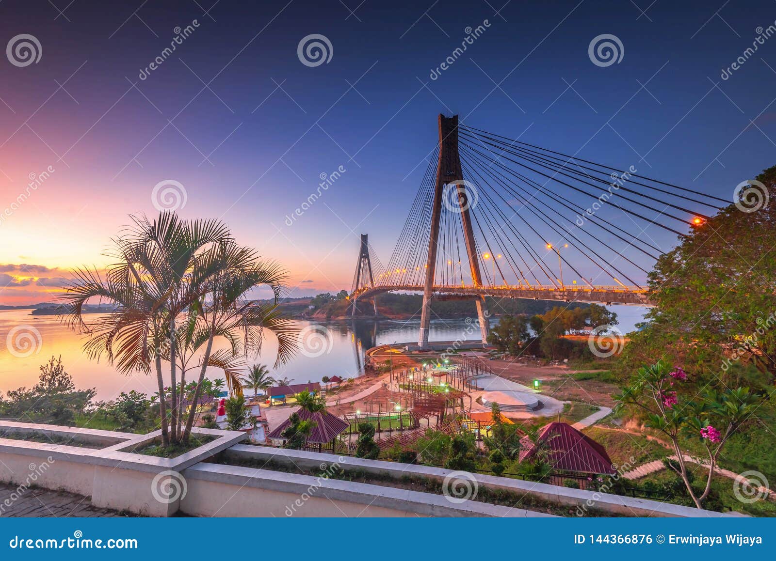 Barelang Batam Bridge Wonderful Indonesia Stock Photo - Image of ...