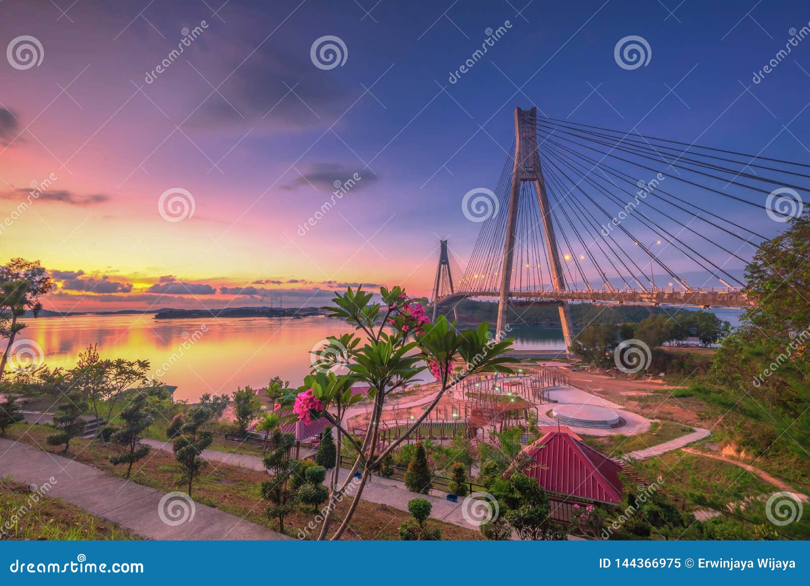 Barelang Batam Bridge Wonderful Indonesia Stock Image - Image of asia ...