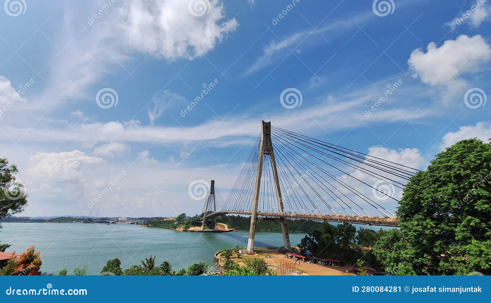 Barelang bridge stock image. Image of ocean, batam, indonesia - 280084281