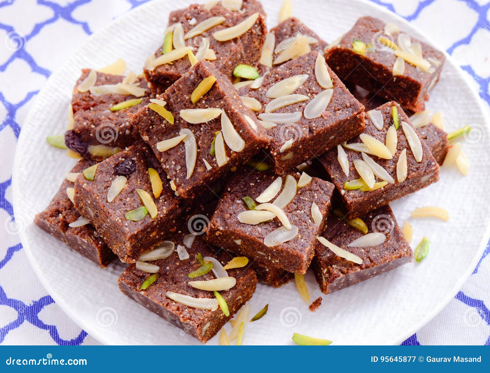 Barfi Indio Del Chocolate Dulce Imagen de archivo - Imagen de habas ...