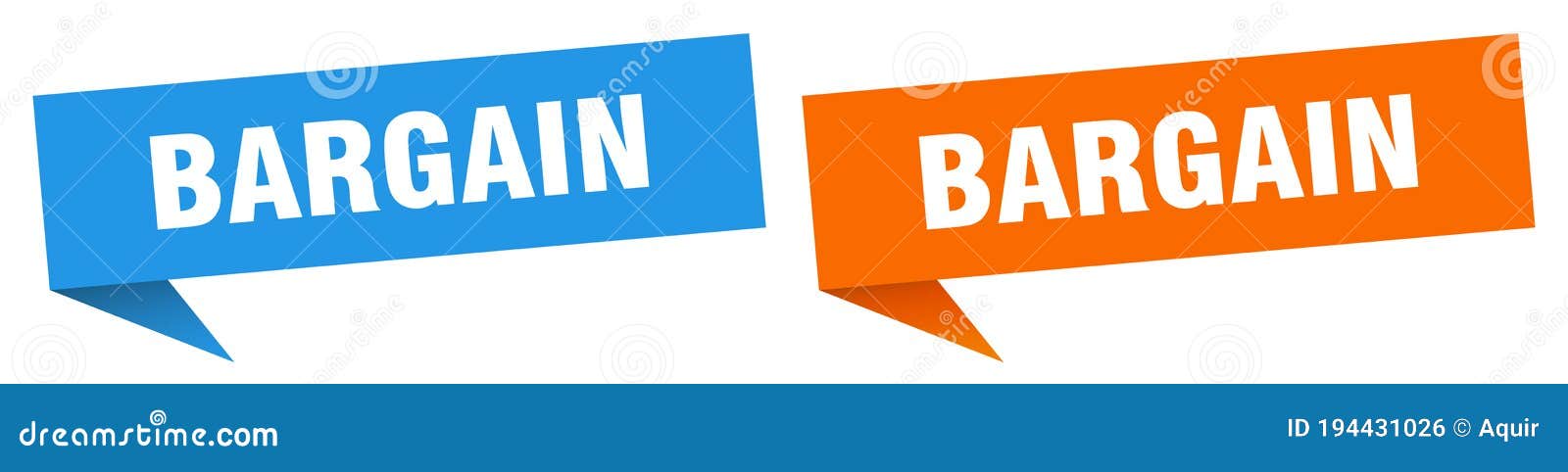 Bargain Banner. Bargain Speech Bubble Label Set Stock Vector ...