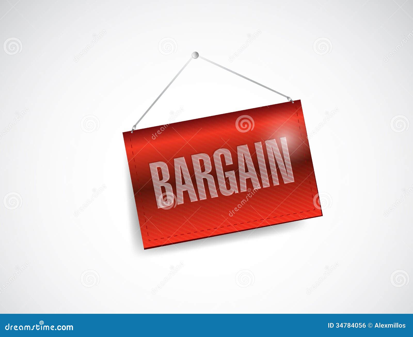 Bargain Hanging Sign Illustration Design Stock Illustration ...