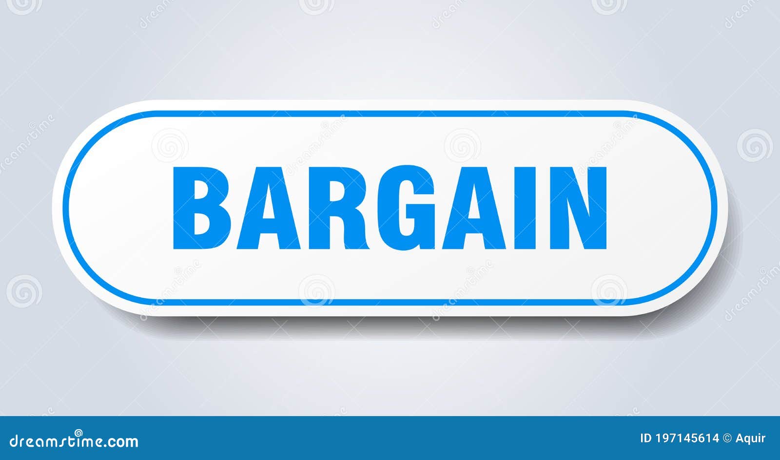 Bargain sticker. stock vector. Illustration of vector - 197145614