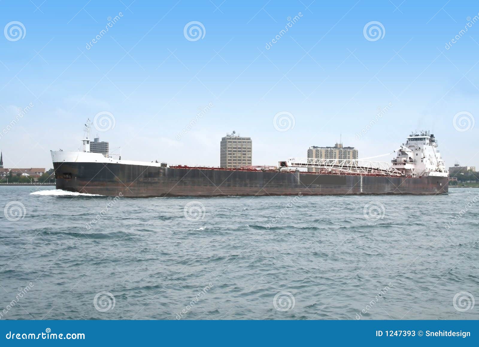 Barge stock image. Image of transport, wharf, boat, warehouse - 1247393
