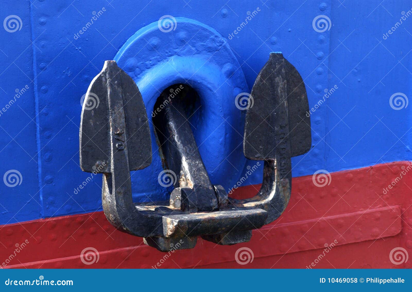 Barge anchor stock photo. Image of river, boat, tugboat - 10469058