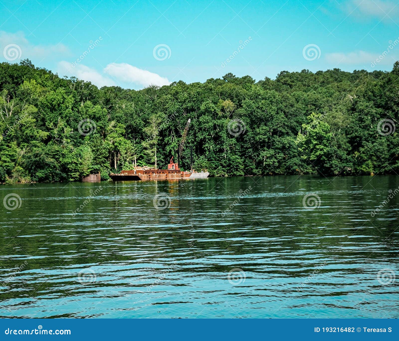 Barge stock photo. Image of colorful, lake, barge, boat - 193216482