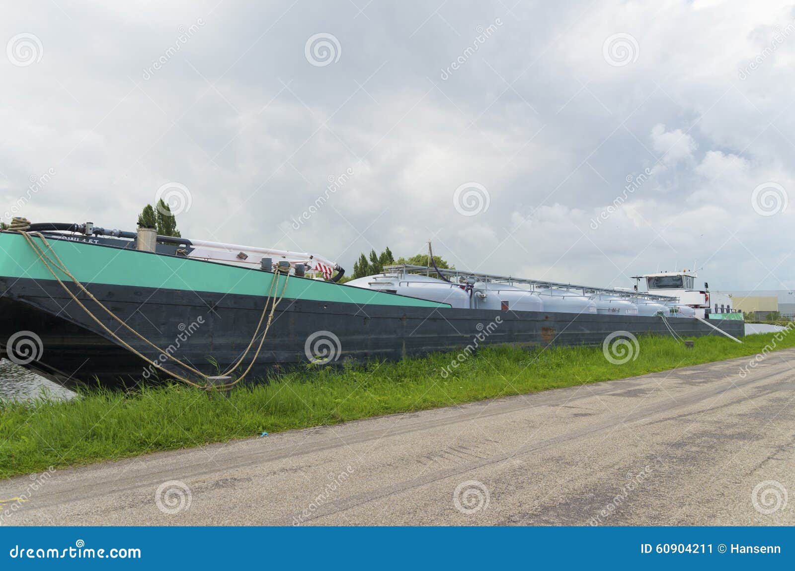 Barge in canal editorial photo. Image of boat, heavy - 60904211