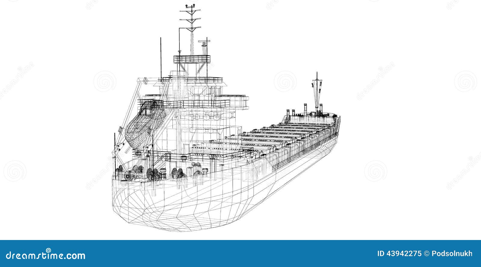 Barge , ship stock illustration. Illustration of shipping - 43942275