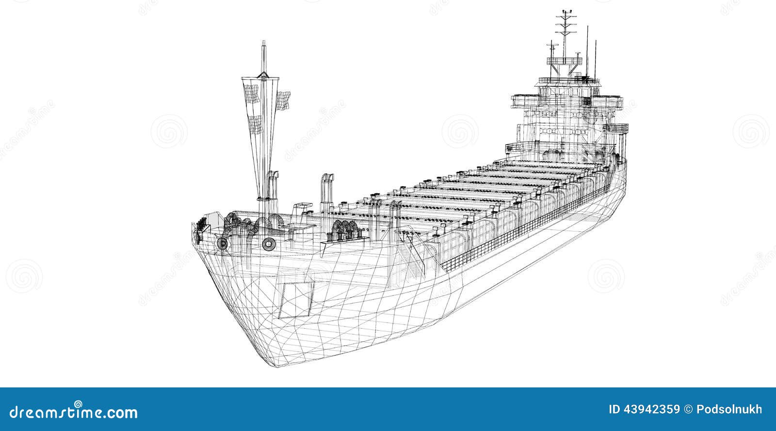 Barge , ship stock illustration. Illustration of generation - 43942359