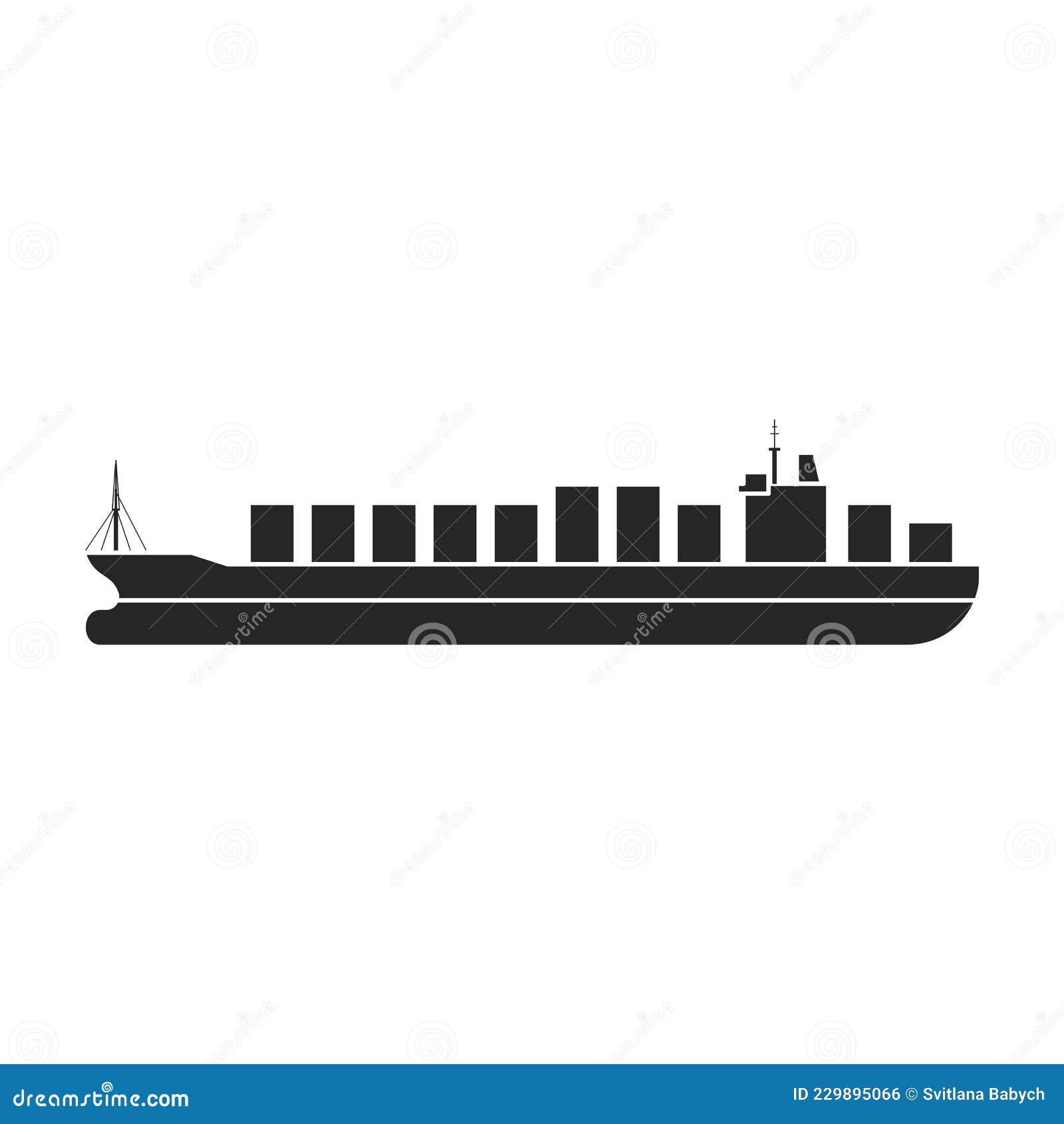 Barge Vector Icon.Black Vector Icon Isolated on White Background Barge ...