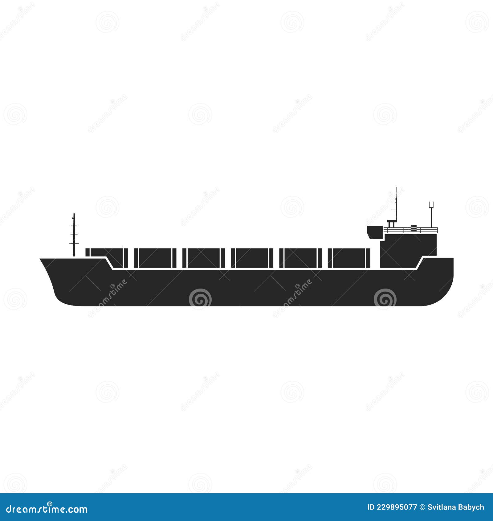 Barge Vector Icon.Black Vector Icon Isolated on White Background Barge ...