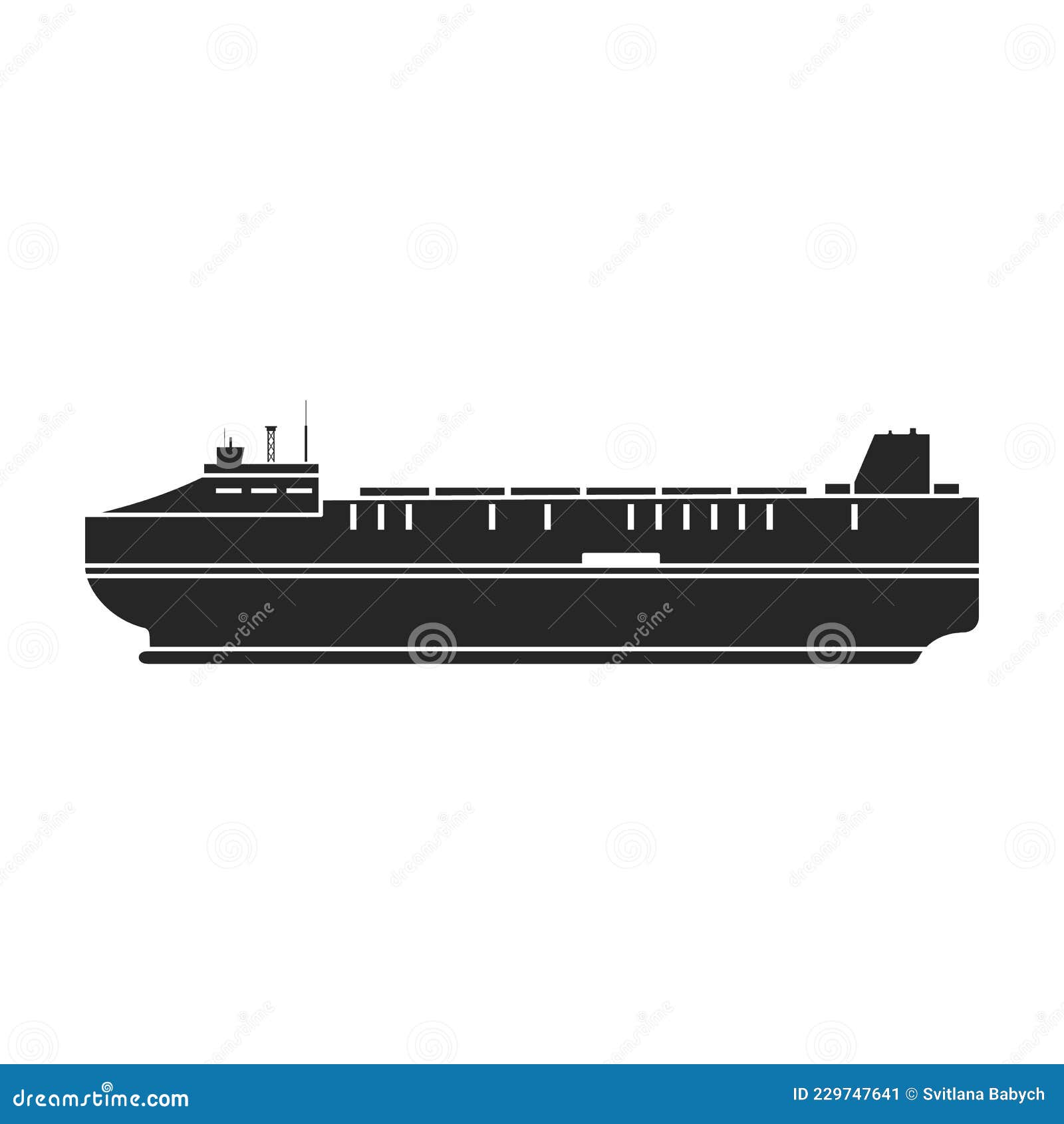 Barge Vector Icon.Black Vector Icon Isolated on White Background Barge ...