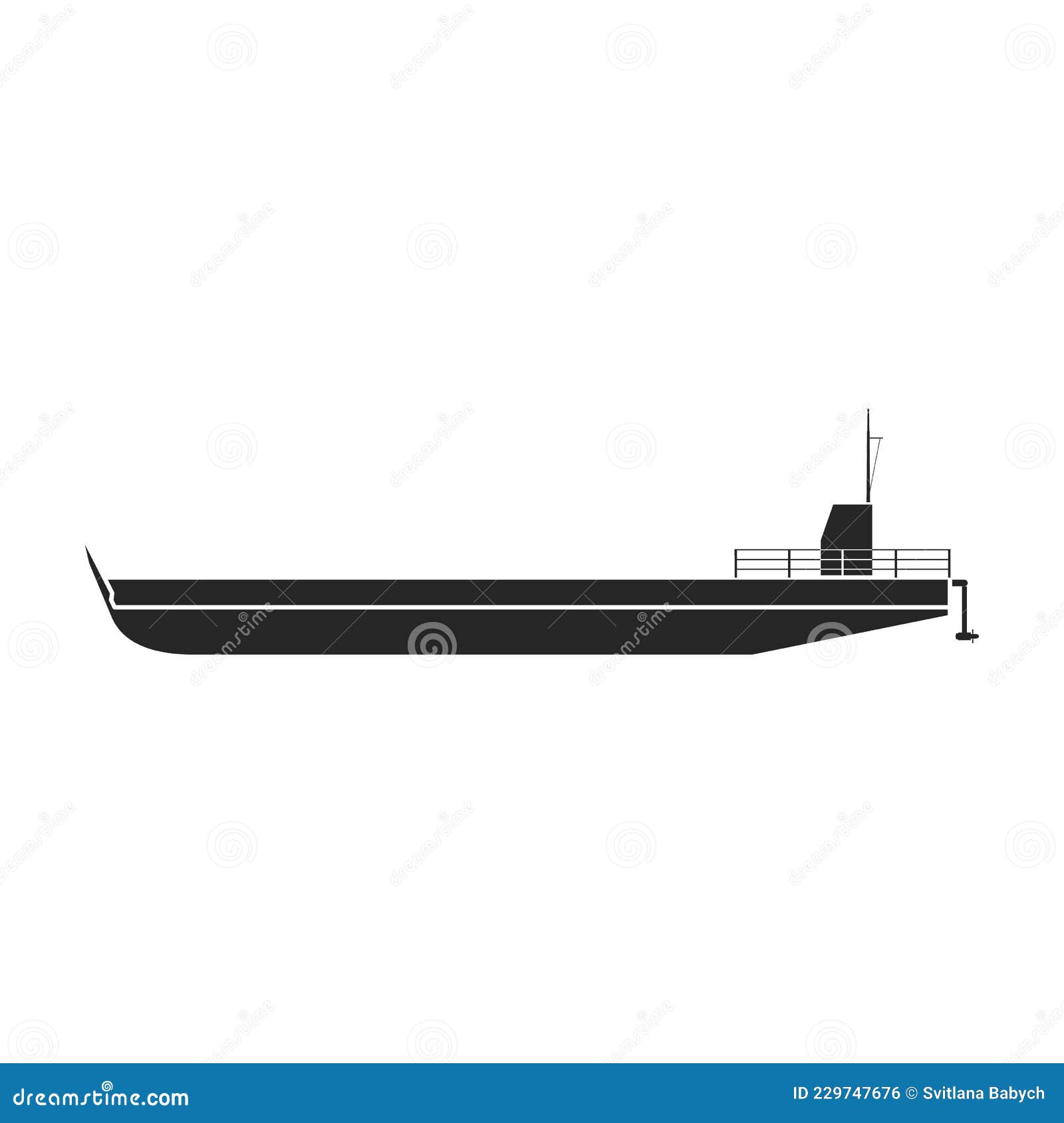 Barge Vector Icon.Black Vector Icon Isolated on White Background Barge ...