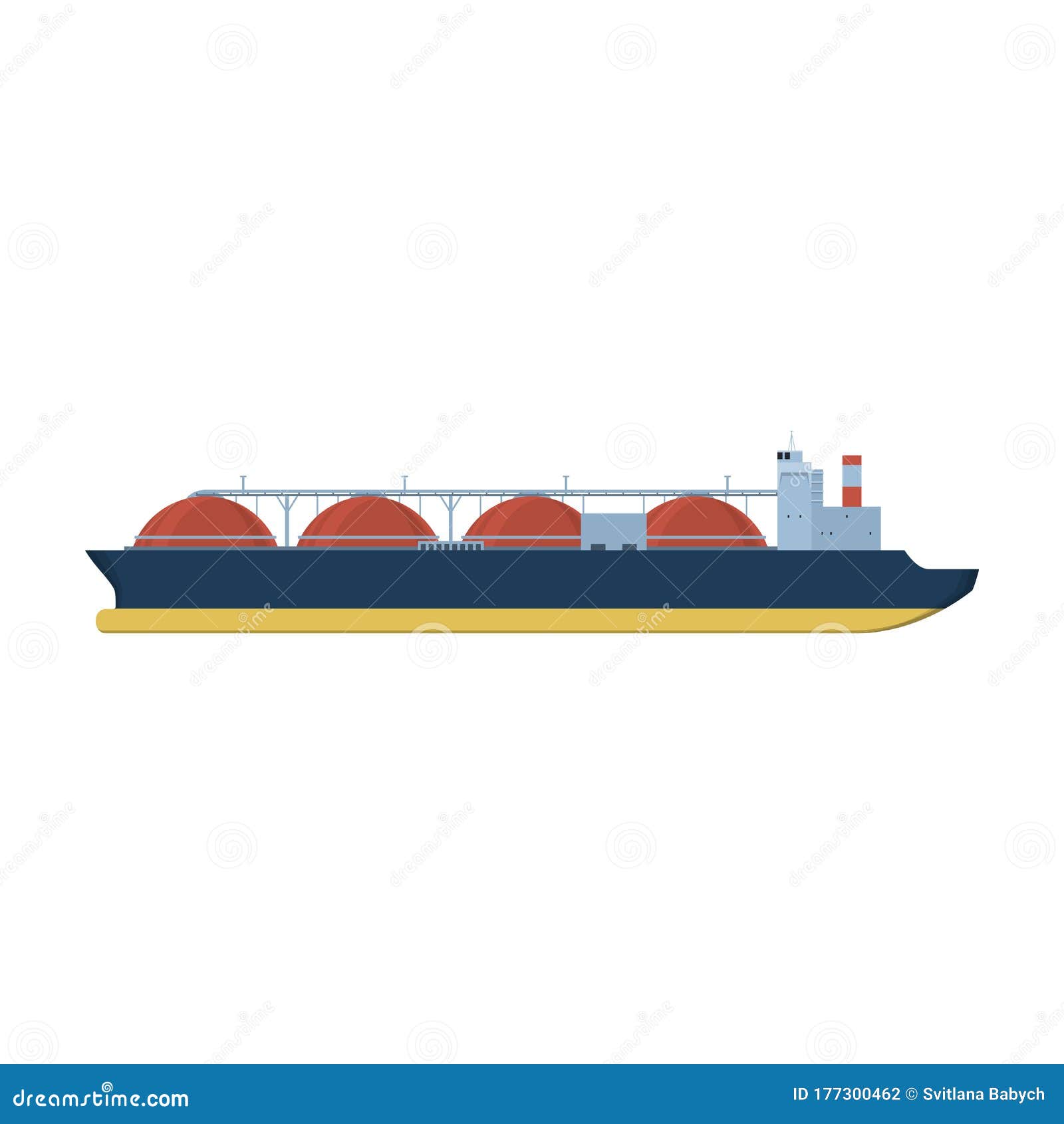 Barge Vector Cartoon Set Icon. Vector Illustration Cargo Ship On White ...