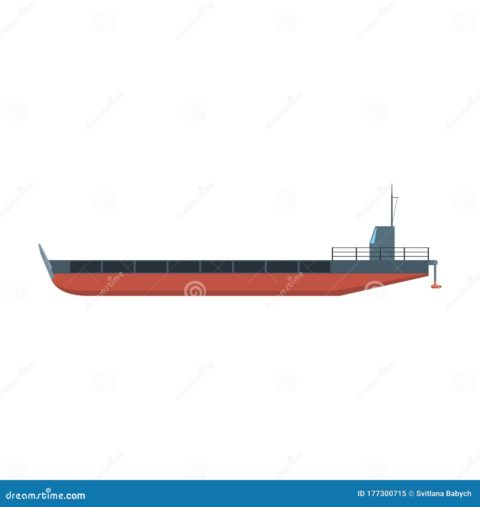 Barge Vector Icon.Cartoon Vector Icon Isolated on White Background ...
