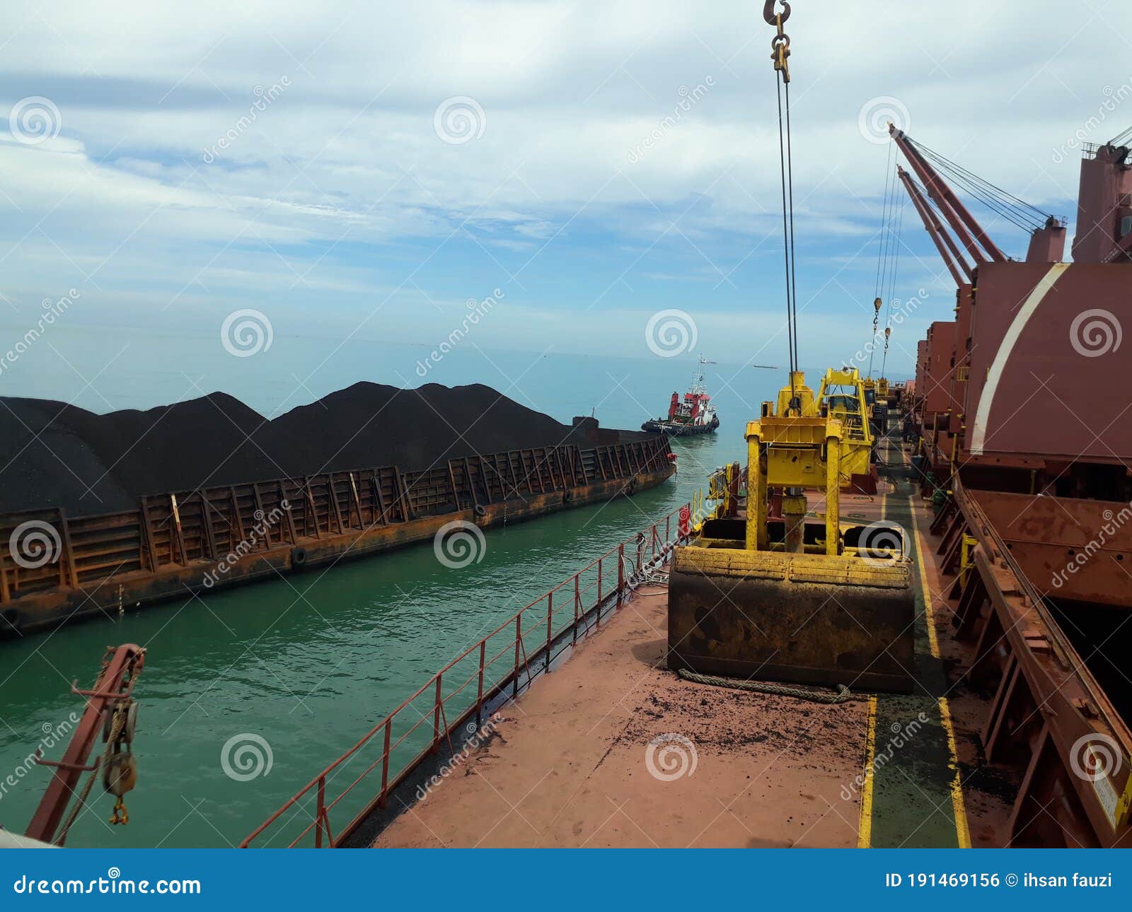 Barge and vessel stock photo. Image of pier, waterway - 191469156