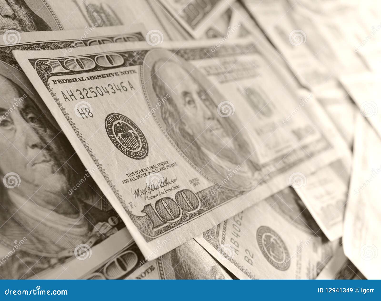 Bargeld stockbild. Bild von sepia, bargeld, finanzierung - 12941349