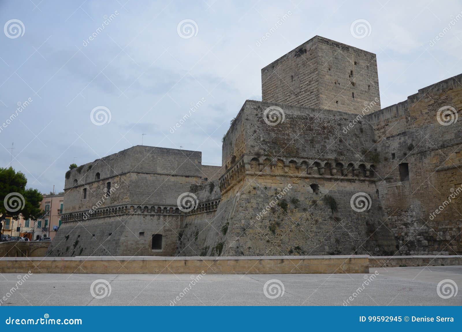 Bari Castle - Old Town Architecture Stock Image - Image of vintage ...