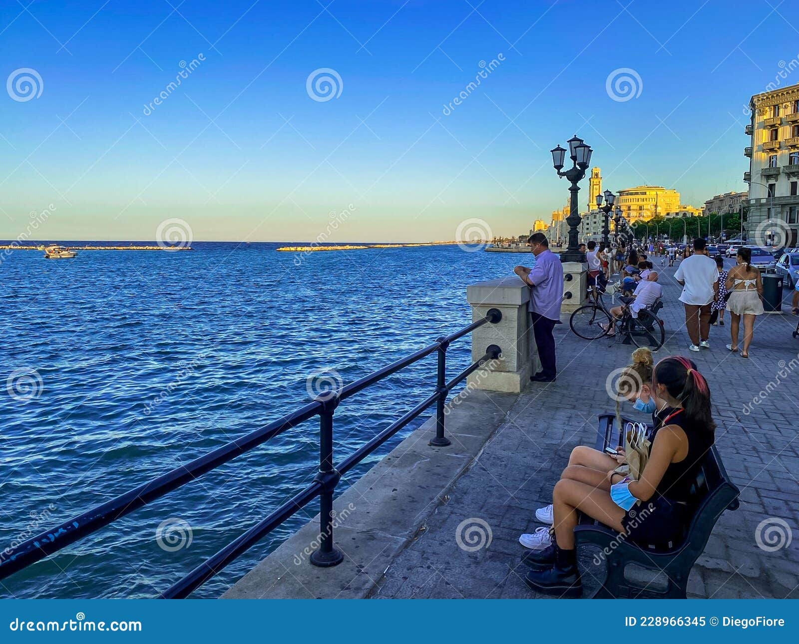 Seafront, Bari, Italy editorial image. Image of city - 228966345