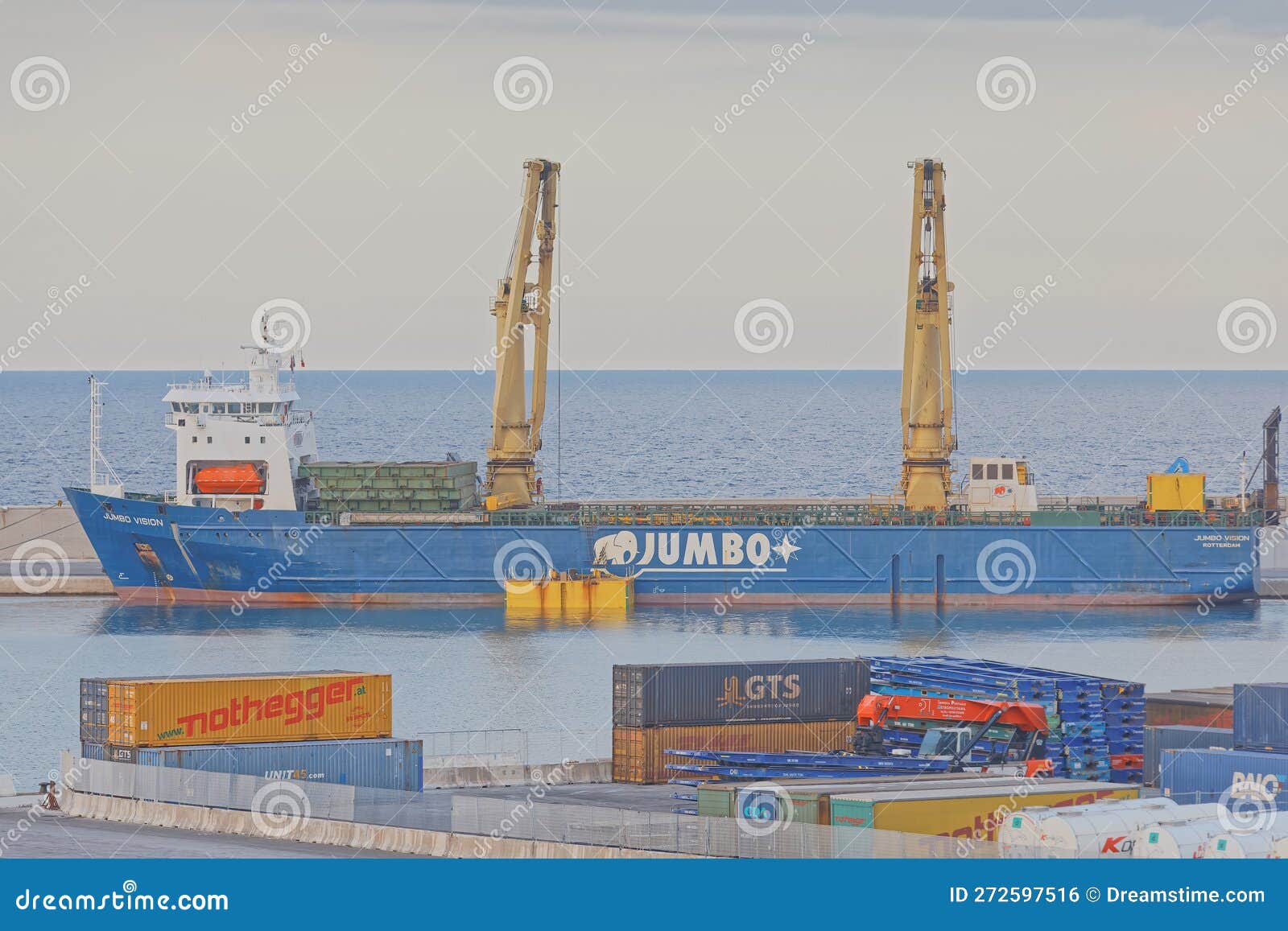 Reconstruction of the Breakwater in Bari Italy Editorial Photo - Image ...