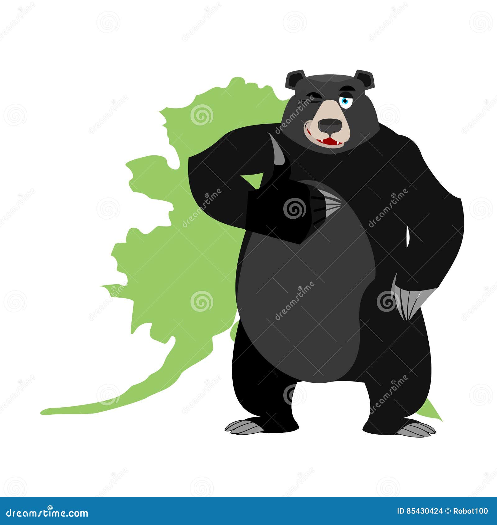 Alaska Bear. Set Logos For Hunting Or Sports Team. Vector Illustration ...