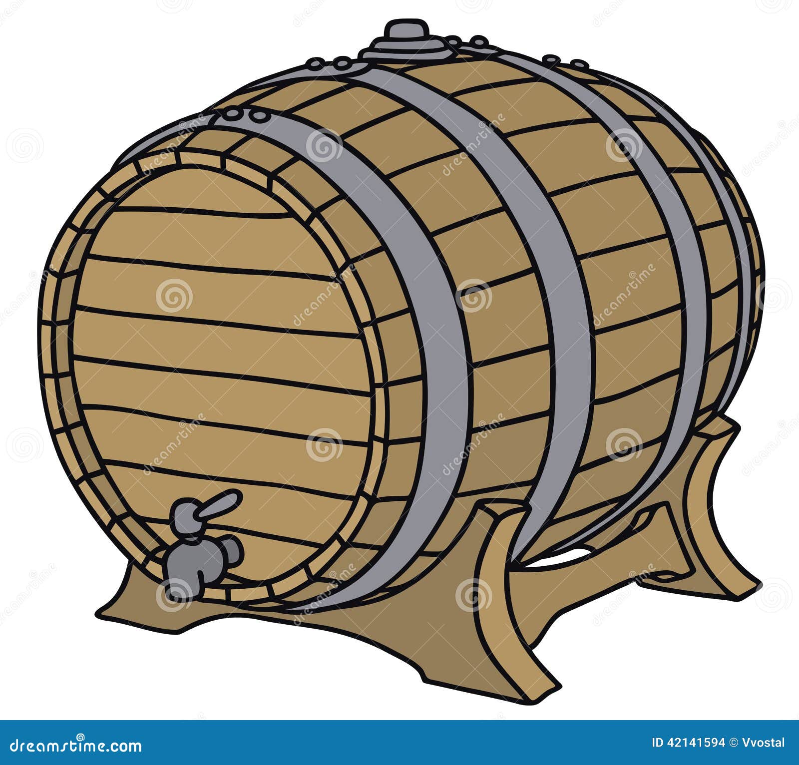 Baril illustration de vecteur. Illustration of barillet - 42141594