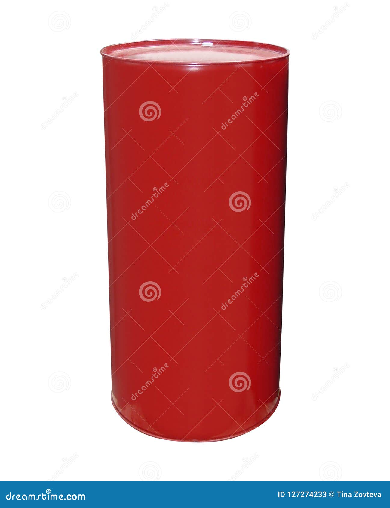 Baril rouge d'isolement image stock. Image du base, chimique - 127274233