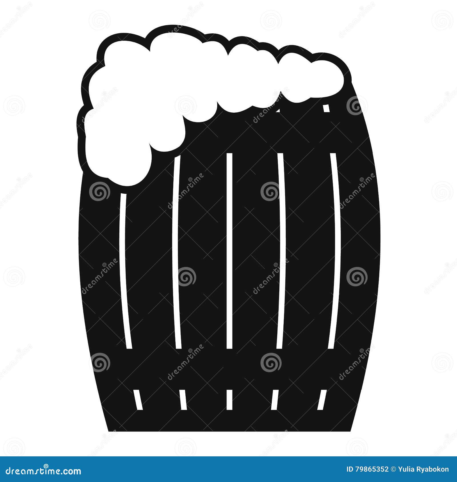 Barile Dell'icona Della Birra Illustrazione Vettoriale - Illustrazione ...