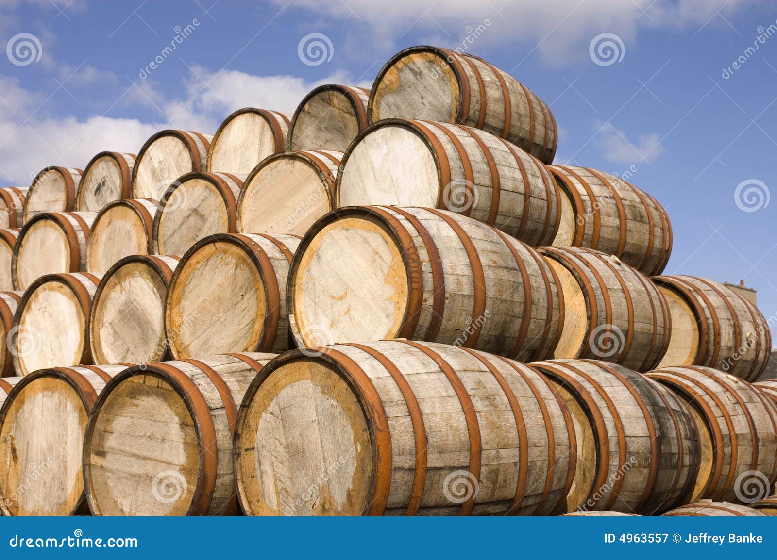 Barilotti Nella Distilleria Immagine Stock - Immagine di memoria ...