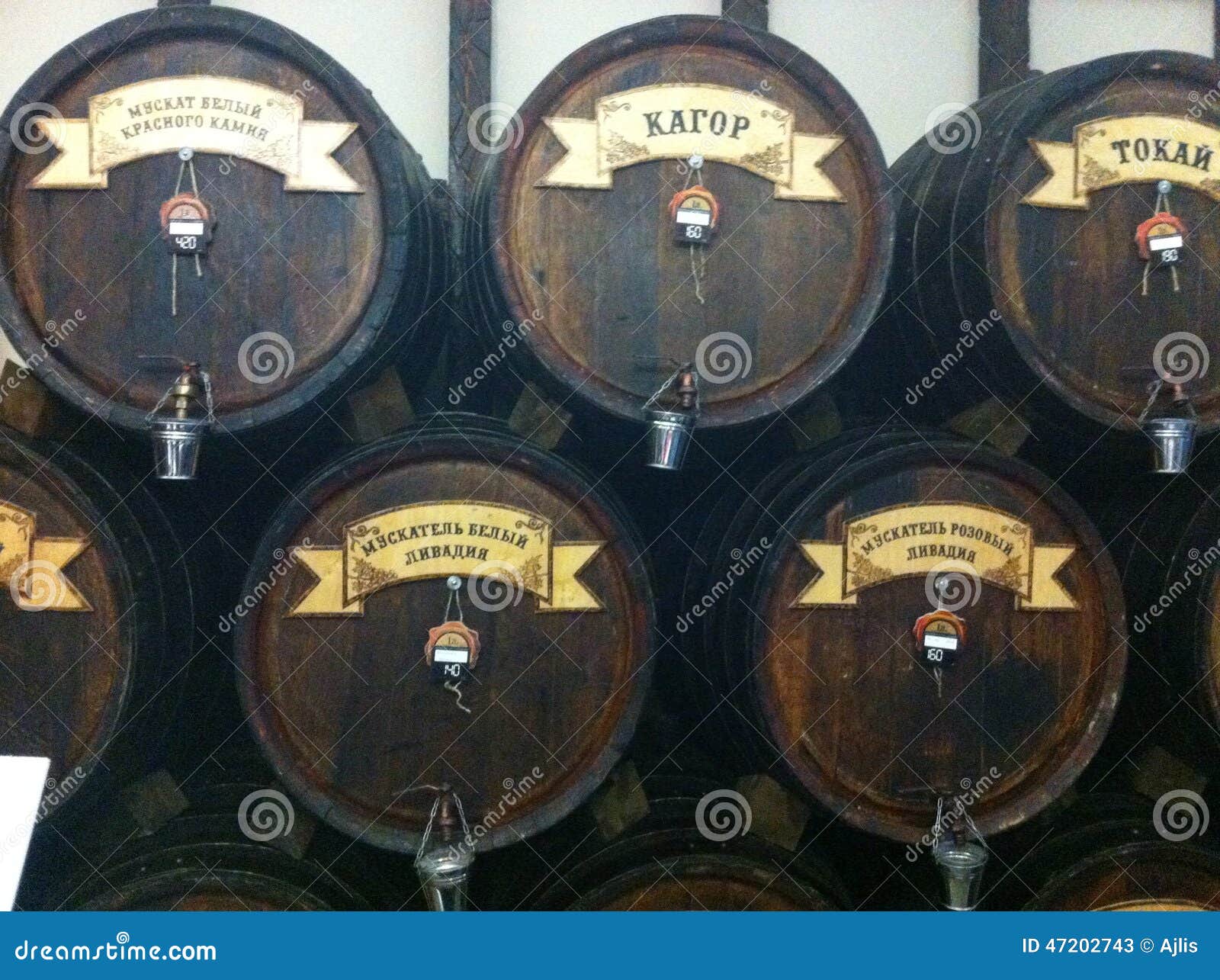 Barils de vin photo stock éditorial. Image du yalta, crimée - 47202743