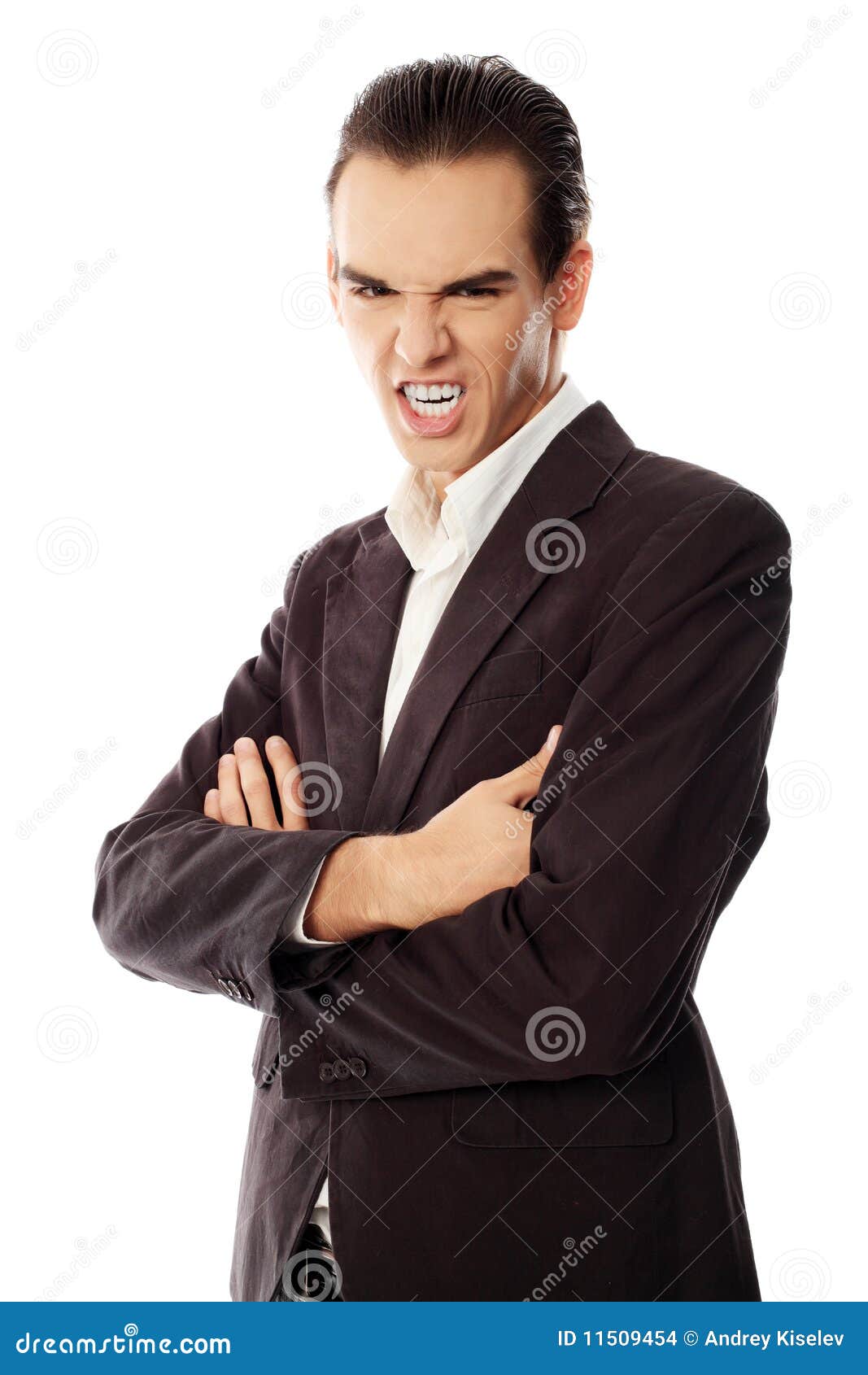 Baring man stock photo. Image of emotion, studio, model - 11509454