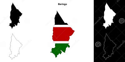 Baringo outline map stock illustration. Illustration of contour - 356530615