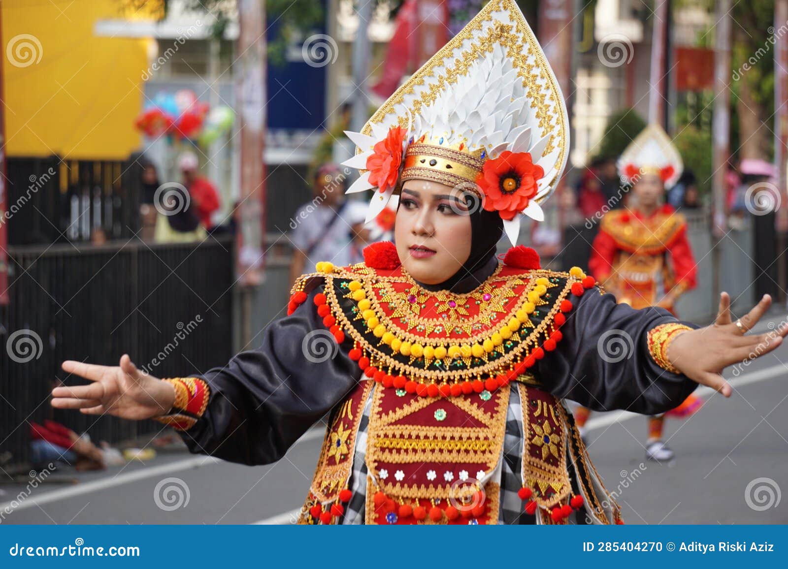 Baris Dadap Dance from Bali at BEN Carnival Editorial Image - Image of ...