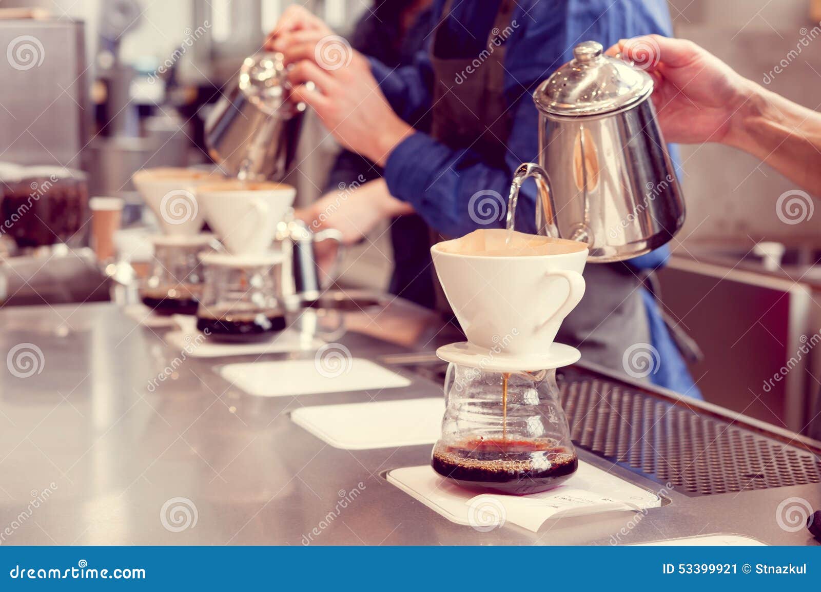 Barista driping coffee stock image. Image of coffee, black - 53399921