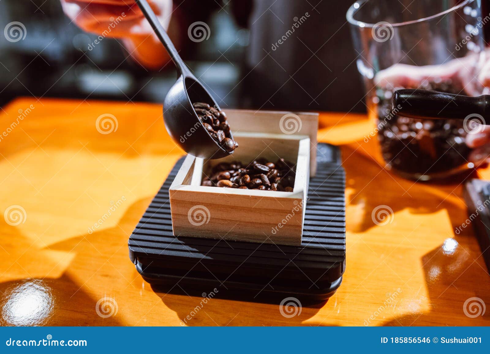 Production Process and Technology of Hand Made Coffee Stock Photo ...