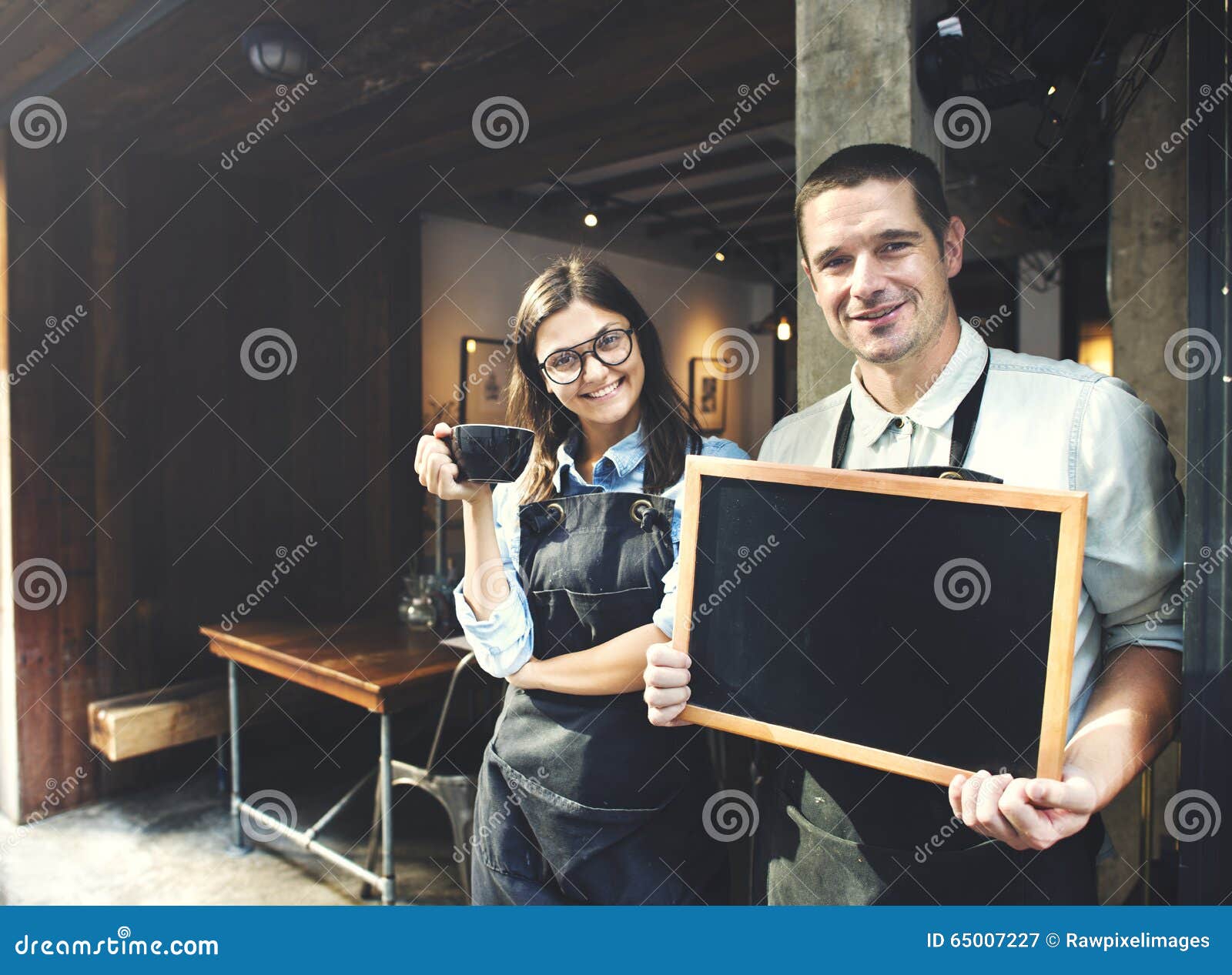 Barista Staff Working Coffee Shop Concept Stock Image - Image of ...