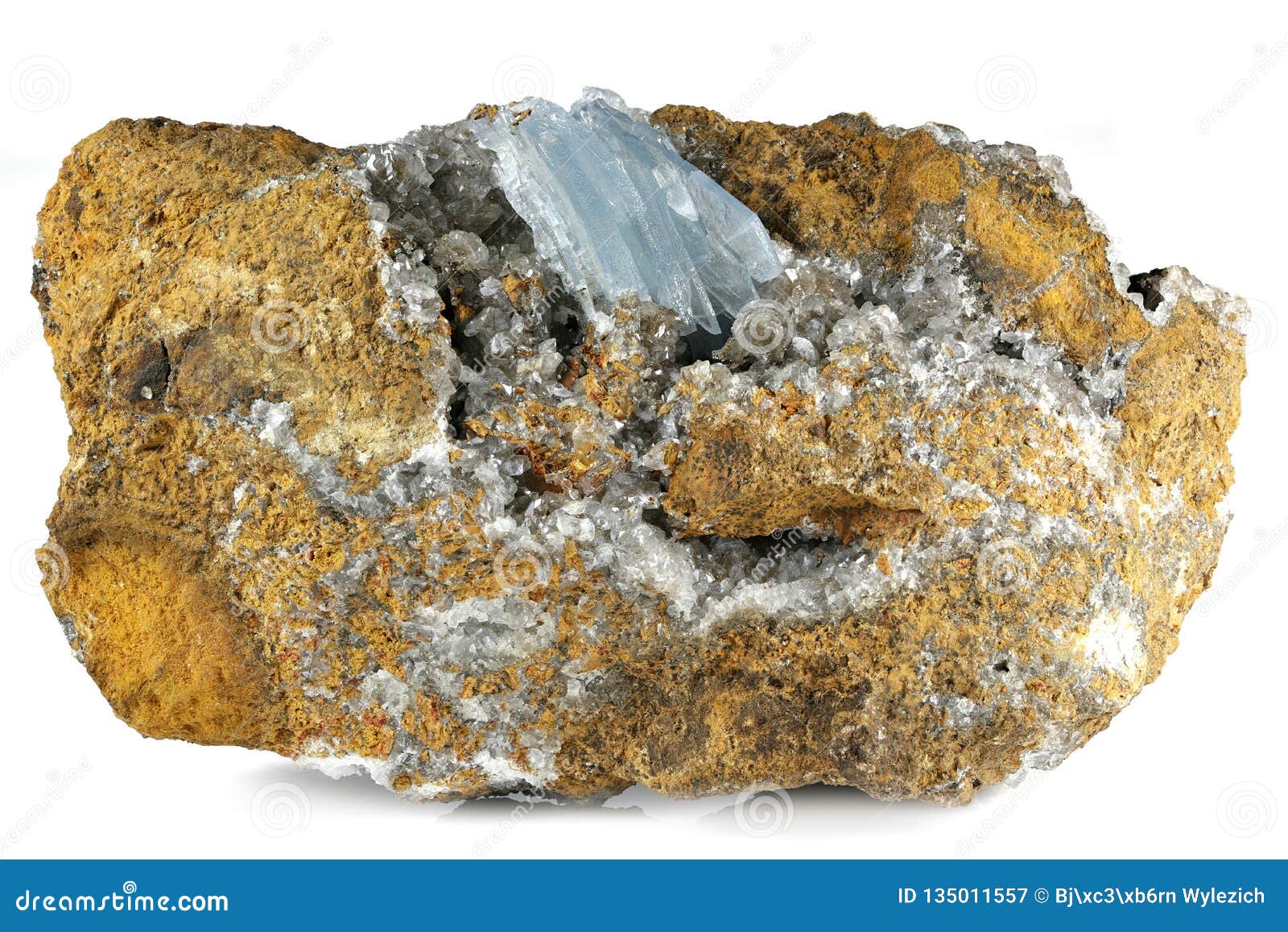Barite stock image. Image of unprocessed, isolated, rock - 135011557