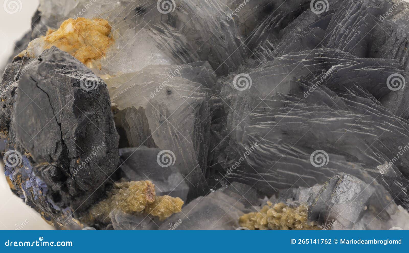 Barite Mineral Sample, Macro Photo , Rock Image Stock Photo - Image of ...