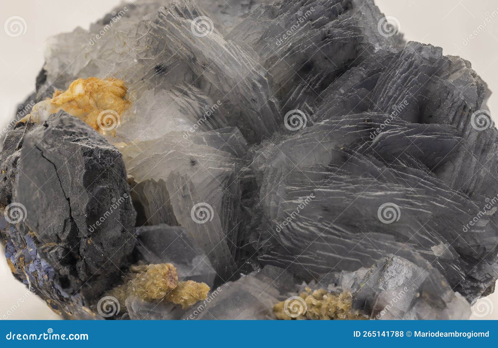 Barite Mineral Sample, Macro Photo , Rock Image Stock Photo - Image of ...